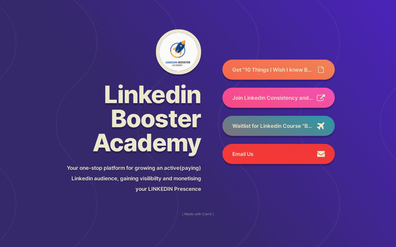 Linkedin Booster Academy
